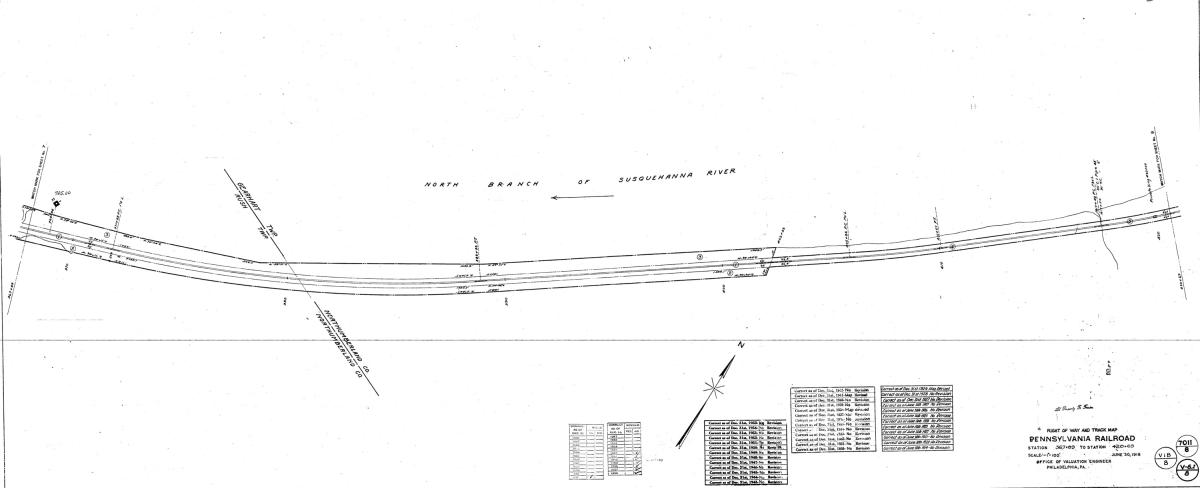 PRR Right of Way and Track Map: Sunbury Div, Future D&H Pennsylvania ...