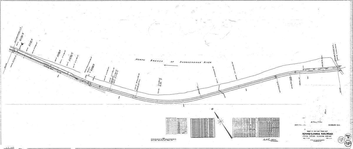 PRR Right of Way and Track Map: Sunbury Div, Future D&H Pennsylvania ...