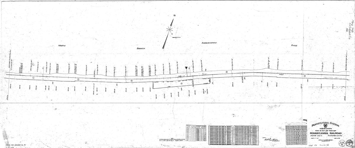 PRR Right of Way and Track Map: Sunbury Div, Future D&H Pennsylvania ...