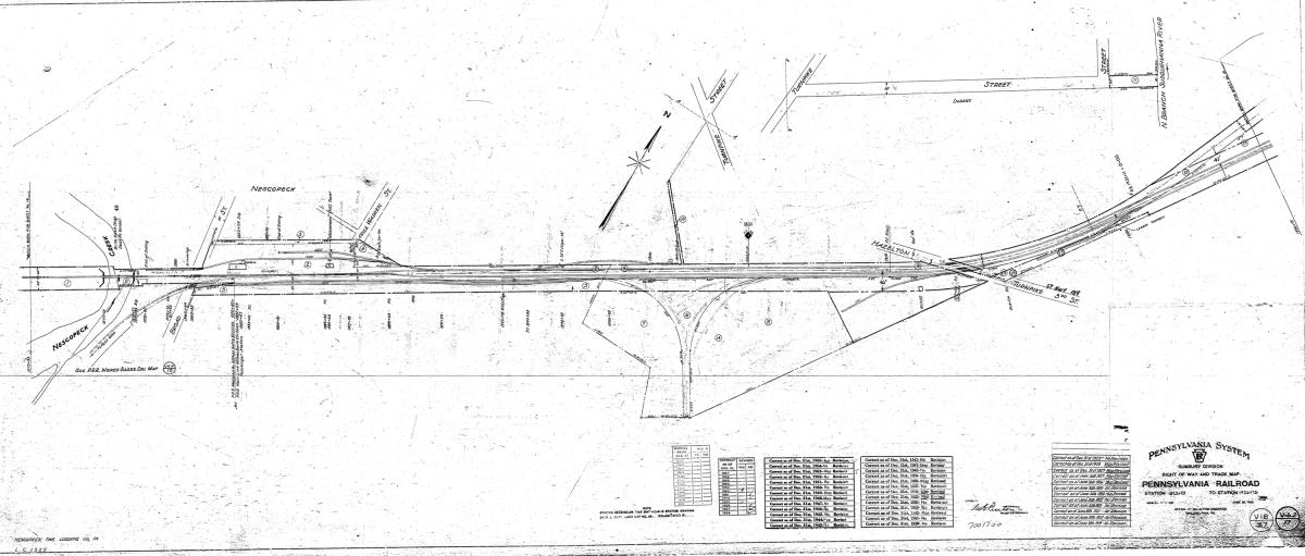 PRR Right of Way and Track Map: Sunbury Div, Future D&H Pennsylvania ...