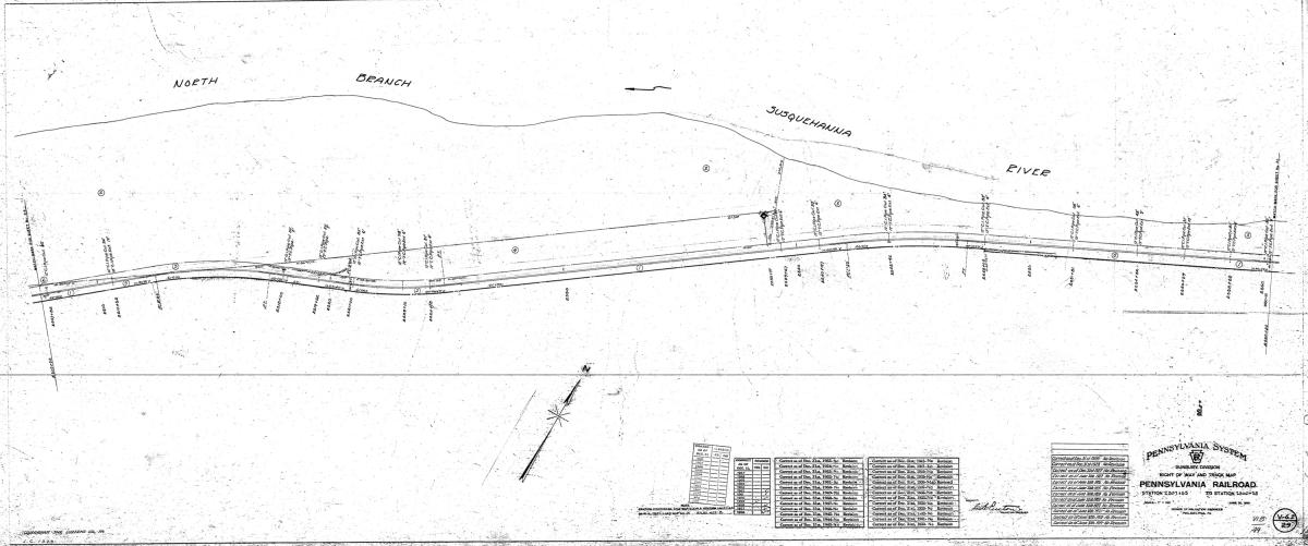 PRR Right of Way and Track Map: Sunbury Div, Future D&H Pennsylvania ...