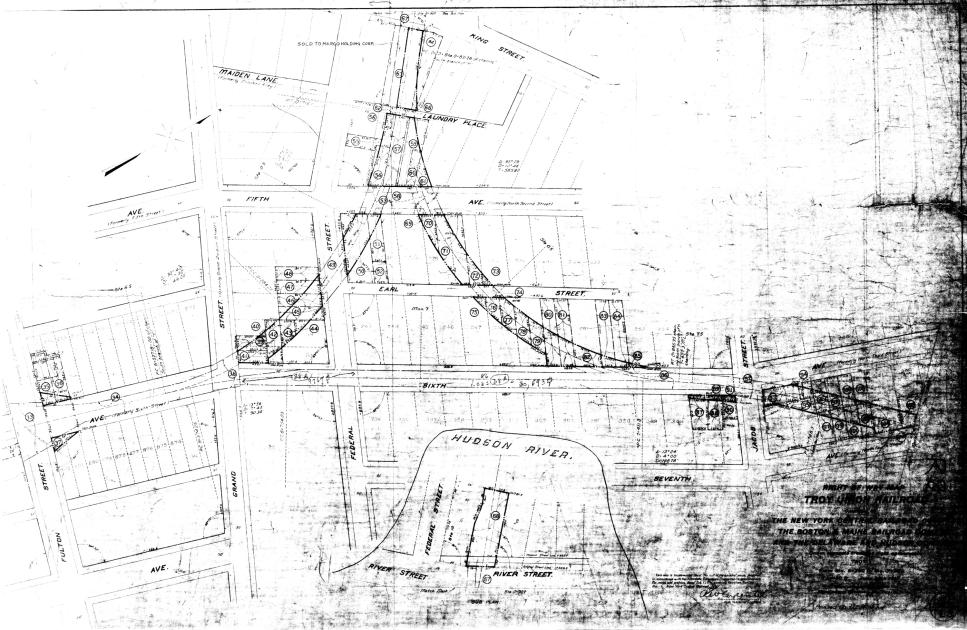 1917 Troy Union Railroad Map: Land Ownership, Map 03B, Station 5+280 to ...