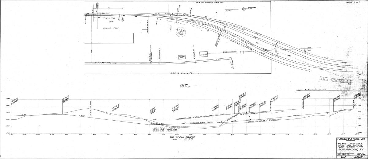 General Plan & Profile: Saratoga Div Tahawas Branch, Map 23, Proposed ...